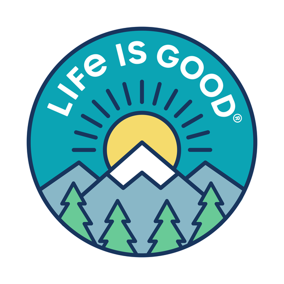 Life Is Good Circle Sticker | Shop Escape Outdoors
